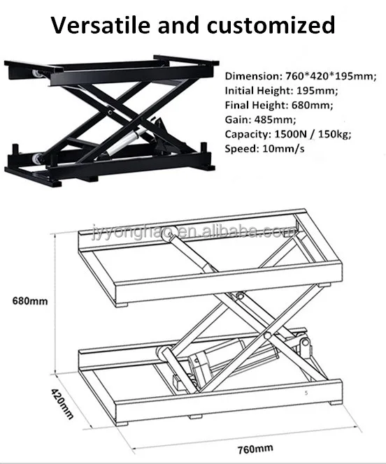 Customize Linear Actuator Electric Scissor Lift Platform