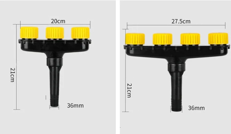 Wholesale Plastic 6 Way Splitter Sprinkler Head Garden Irrigation ...