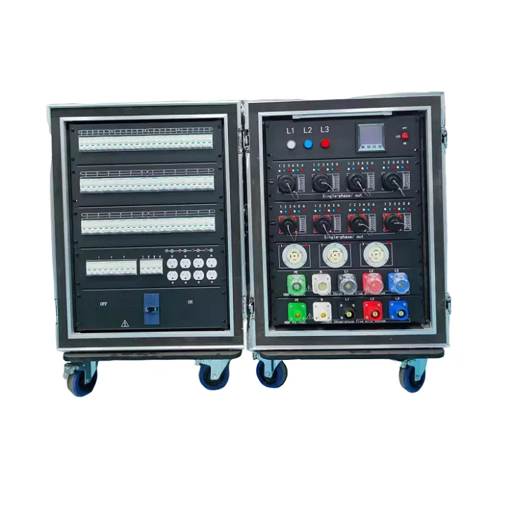 Portable Plastic Power Distribution Box with Camlock Input