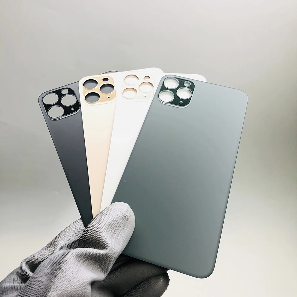 For Iphone 11 Battery Rear Glass Cover Big Hole Battery Back Cover Case ...