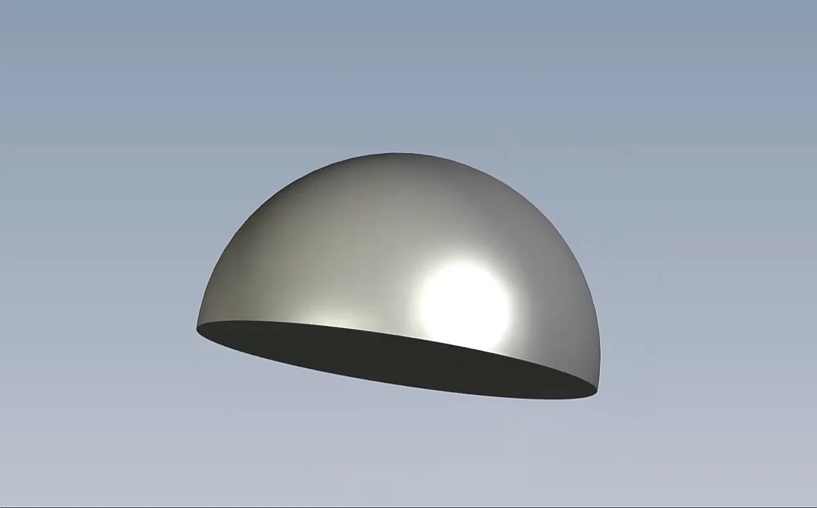 Diameter 80mm Optical Glass Hemispherical Lens Half Ball The Elderly ...