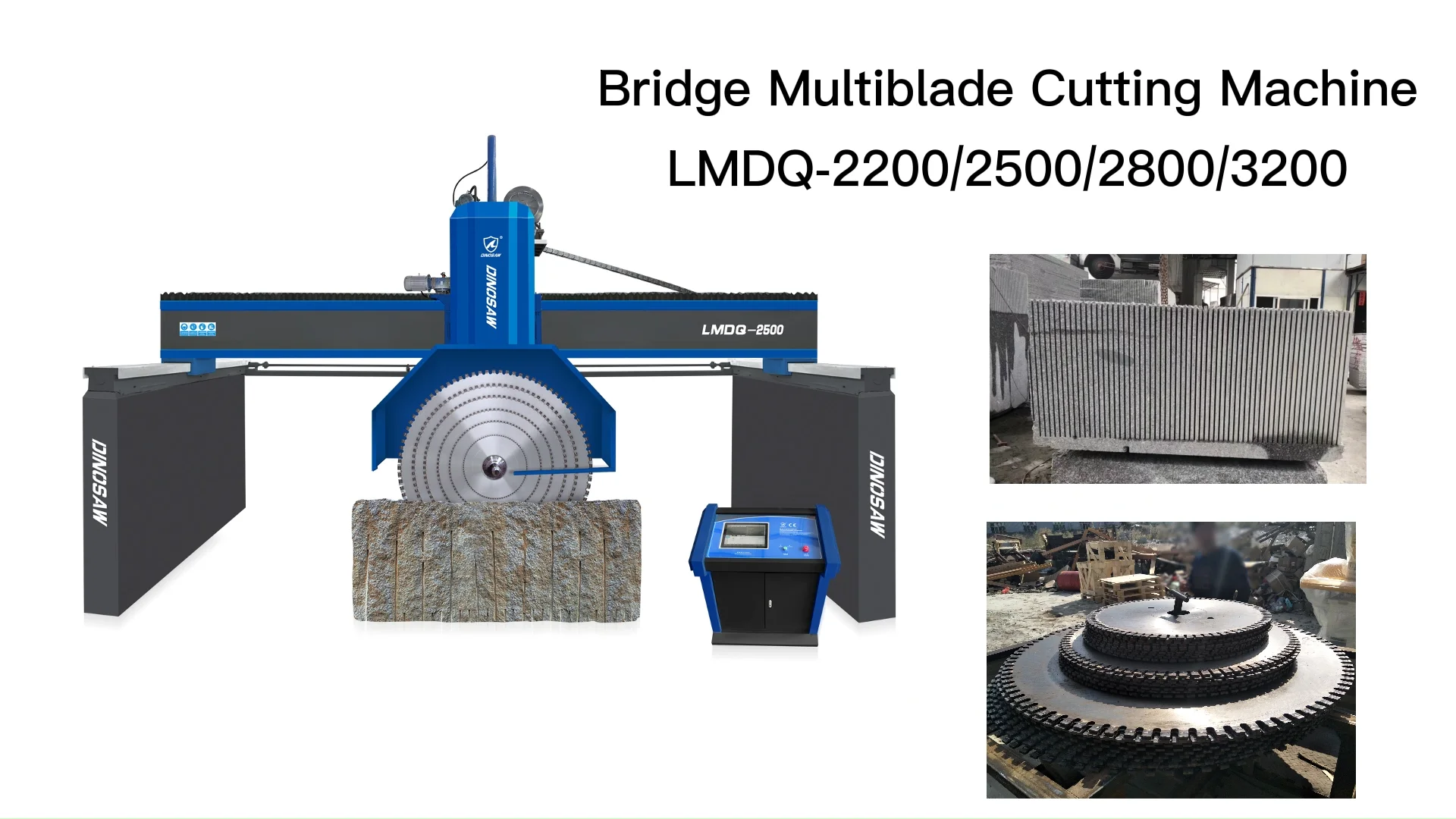 Large Cutting Machine Bridge Type Auto Laser Stone Cutting Table Saw ...