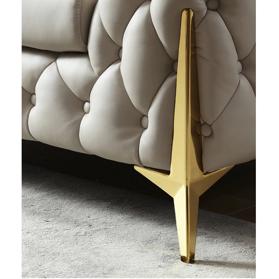 Furniture Legs Modern Luxury Chrome Side Bedside Feet Console Metal Furniture Bed Cabinet Sofa Legs Gold Steel H 45 Cm for Sofa