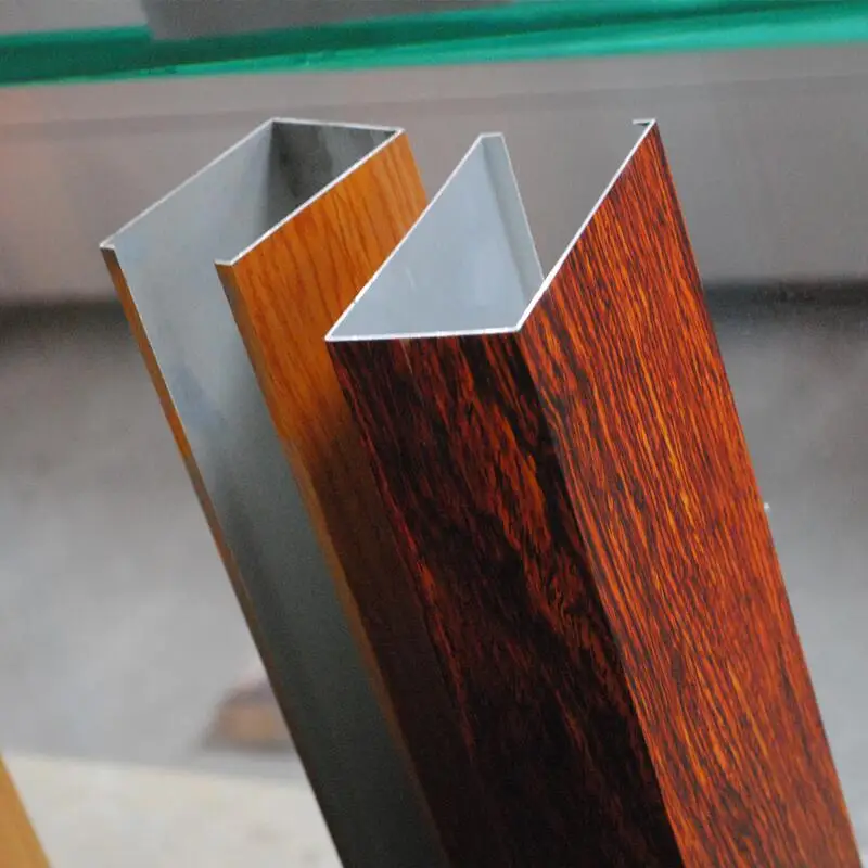 Zhonglian Extruded Factory Powder Coated Tubing Rectangle Aluminum Pipe ...