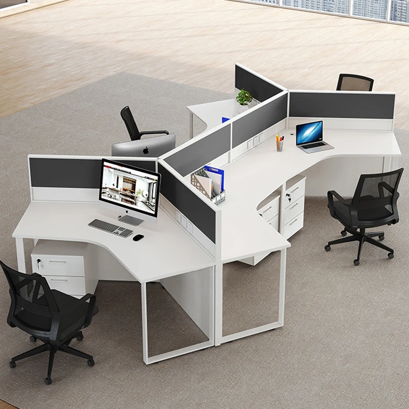 New Office Desk Combination Corner Staff Screen Workstation Table ...