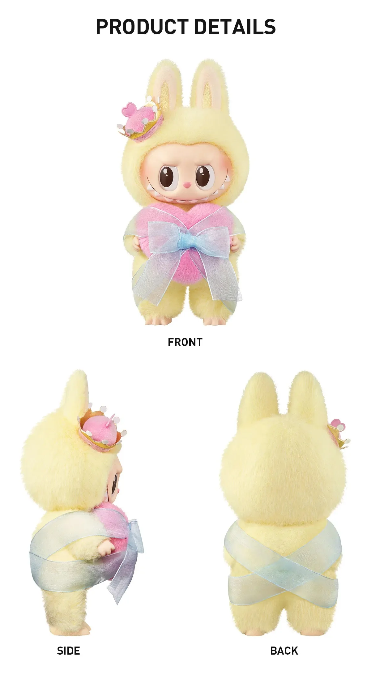 Official Pop Mart Cute Toy LABUBU Monster Let's Check Plush Toy Doll ...