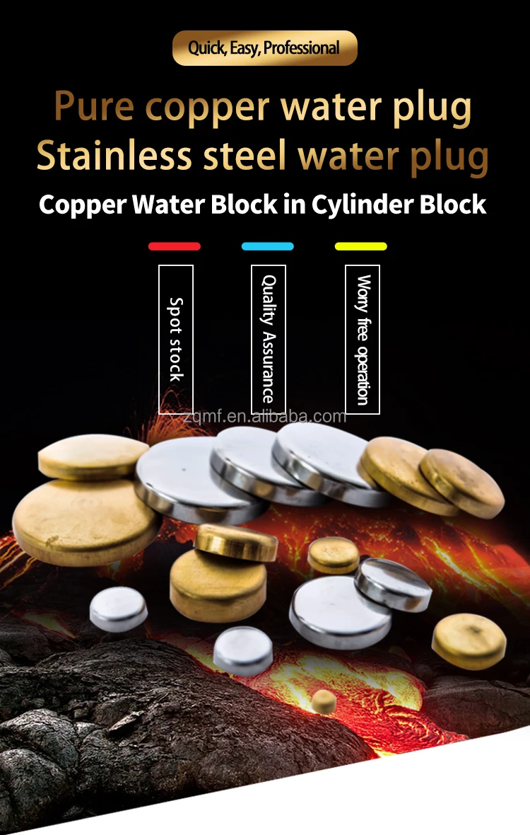 Engine Water Plug - Reliable Auto Metal Stamping Parts