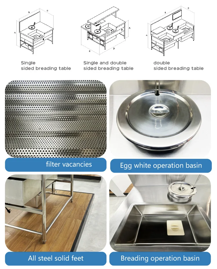 Chicken Wrapping Powder Automatic Batter Breading Fried Western Fast ...