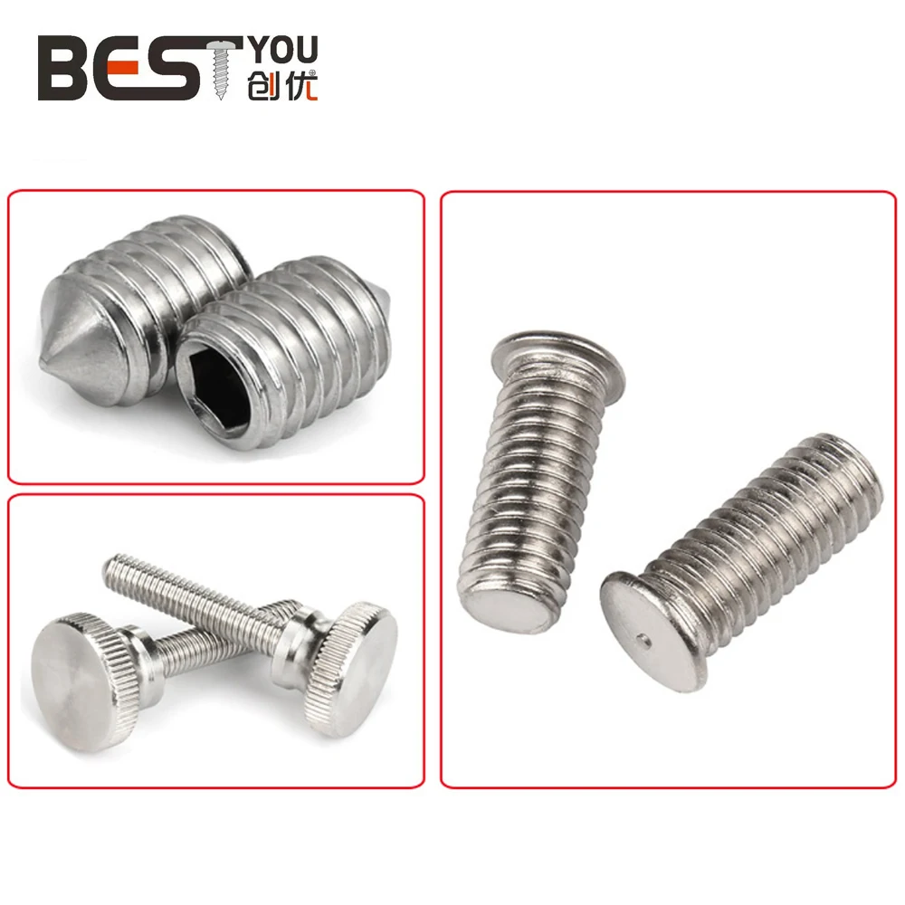 Din 32501 Spot Weld Screw With Yellow Zinc Brass Single Point Welding ...