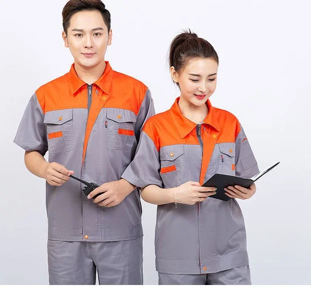 Customized Work Uniforms for Men - Summer Short Sleeve