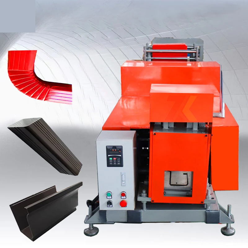 Downspout Steel Cladding Roller Portable Rain Gutter Forming Machine ...
