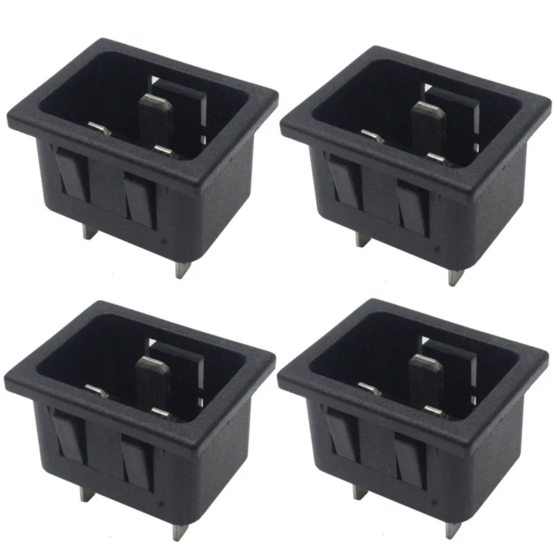 Iec C20 Screw Mounted Ac Power Socket Fuse Inlet Male Plug For Power ...