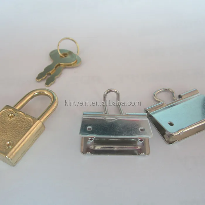 Wholesale Metal Diary Book Latch Clasp Set with Padlock