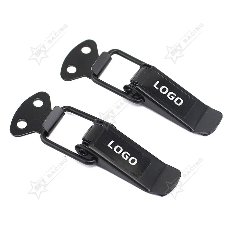 2 Pcs Small Big Style Iron Quick Release Fasteners Security Hook Lock ...