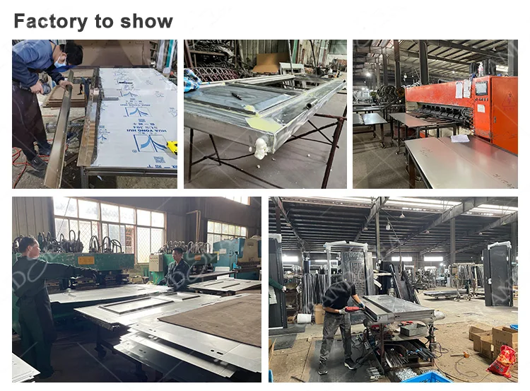 Foshan Factory Exterior Main Entrance Steel Security Door