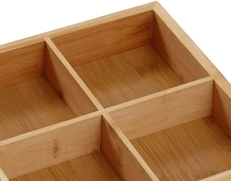 4 Compartments Divided Wooden Serving Tray - Buy Serving Tray With ...