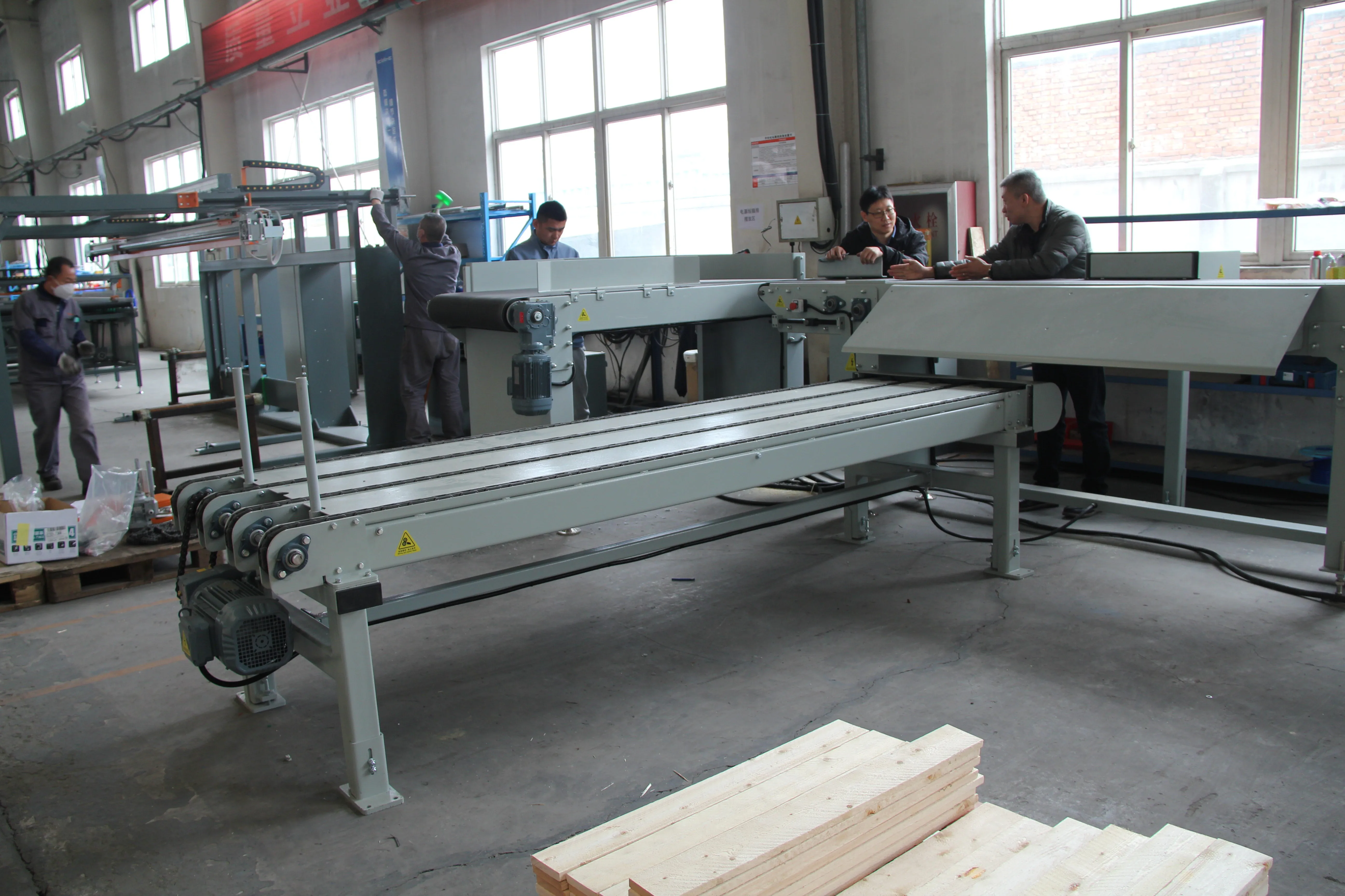 Hot Sale Hicas Sf8005+8010 Automatic Wood Timber Cutting Sorting And ...