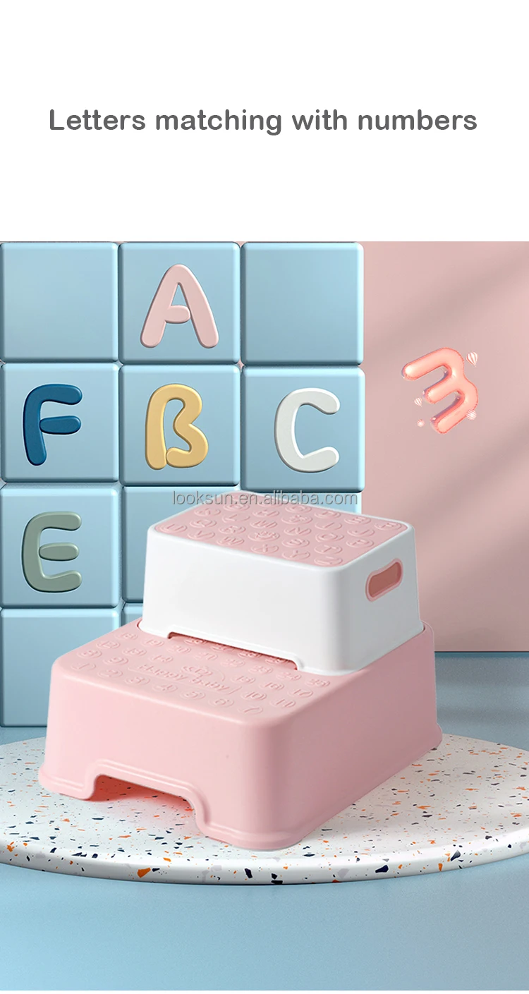 Custom Double Step Toilet Toddlers Baby Child Double Plastic Step Stool ...