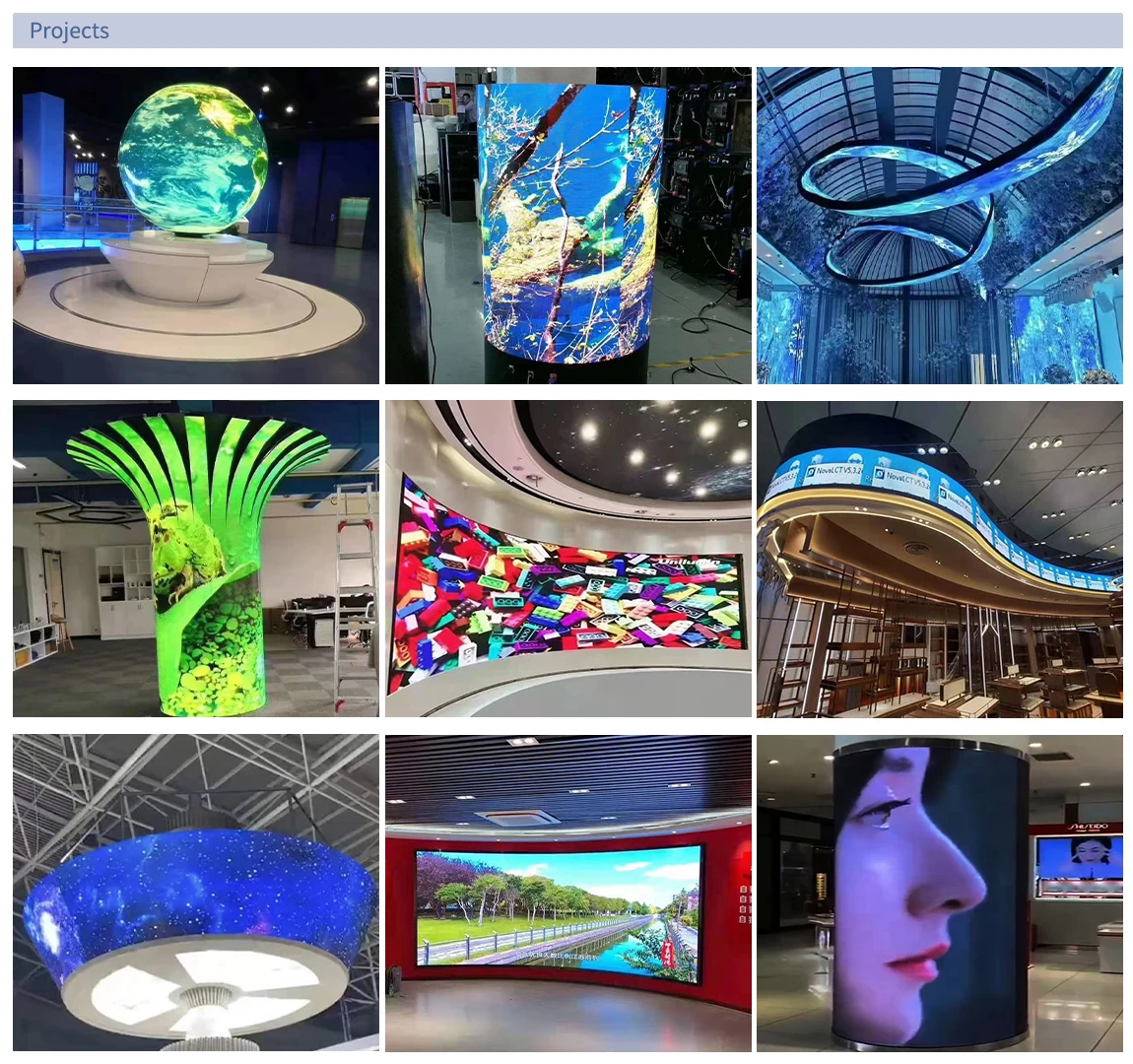 High Quality HD P2.5 Flexible LED Module for Indoor Displays