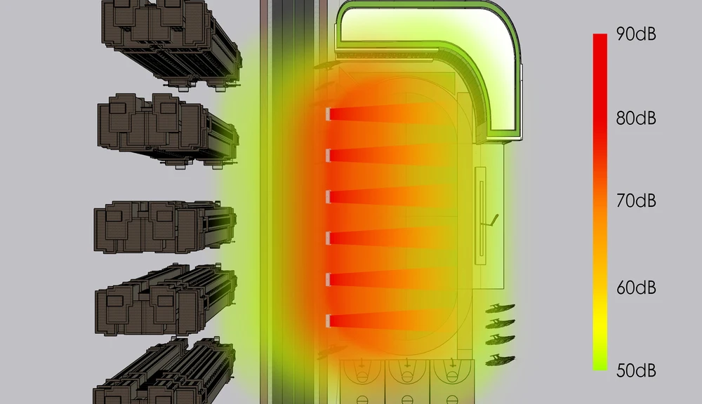 Audfly Outdoor Line Array Speaker - Noise Pollution Reduction