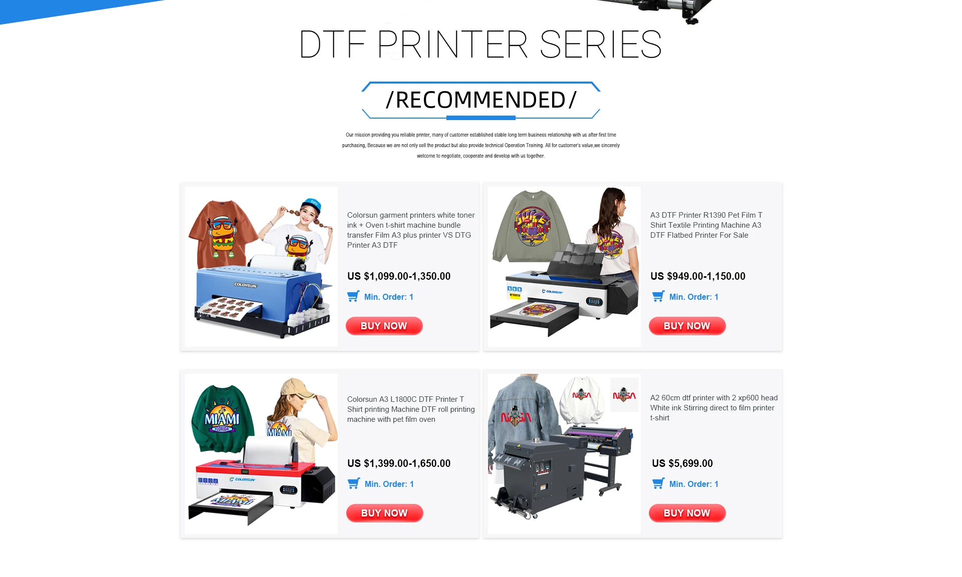 Shenzhen Colorsun Digital Technology Co., Ltd. - UV Printer, DTG Printer
