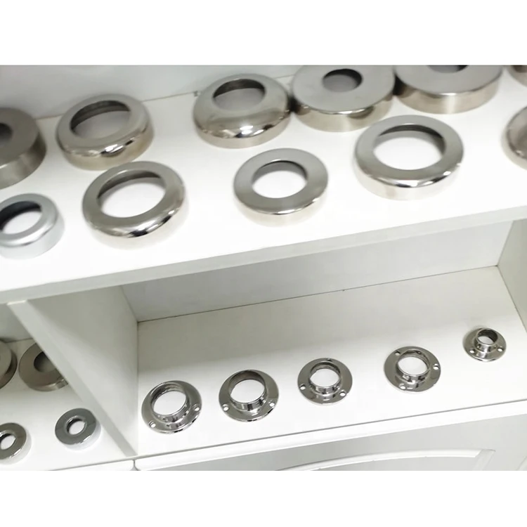 Stainless Steel Square Base Plate Banister Rail Covers