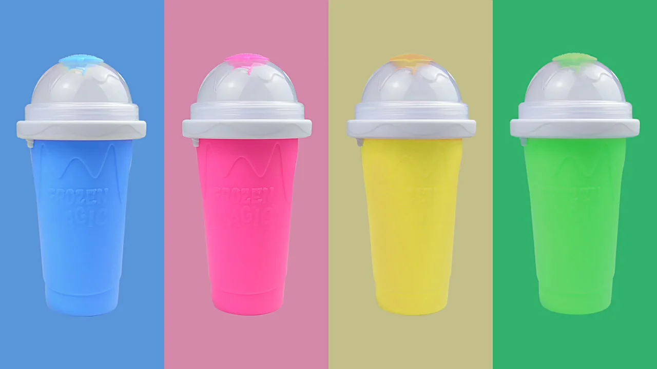 New Arrivals Magic Silicon Diy Slushy Slushie Quick Frozen Pinch Cup ...