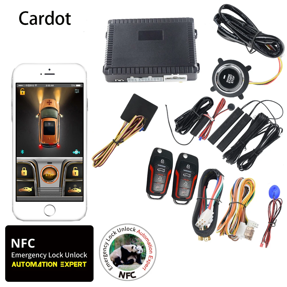 Cardot Nfc Lock Unlock Universal Security One Way Car Alarms - Buy Lcd ...