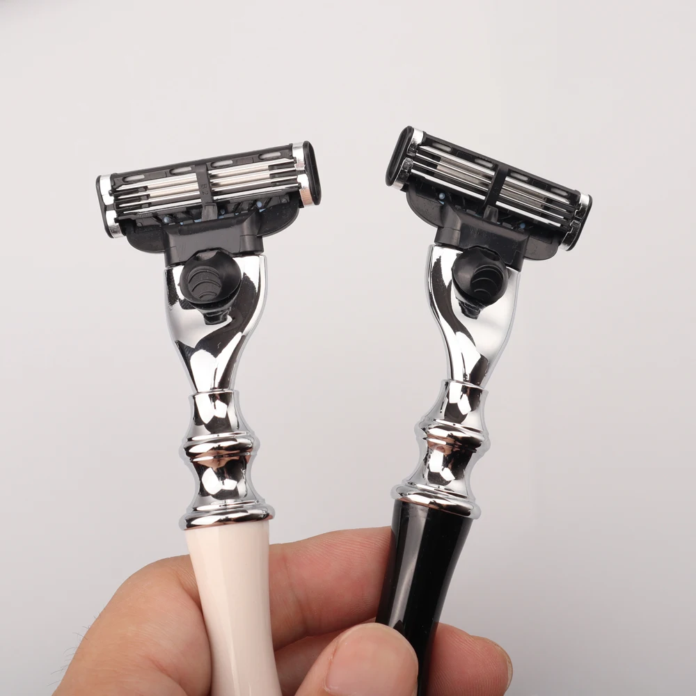 3 Layers Blade Razor Classical Design Men's Shaving Razor Reusable ...