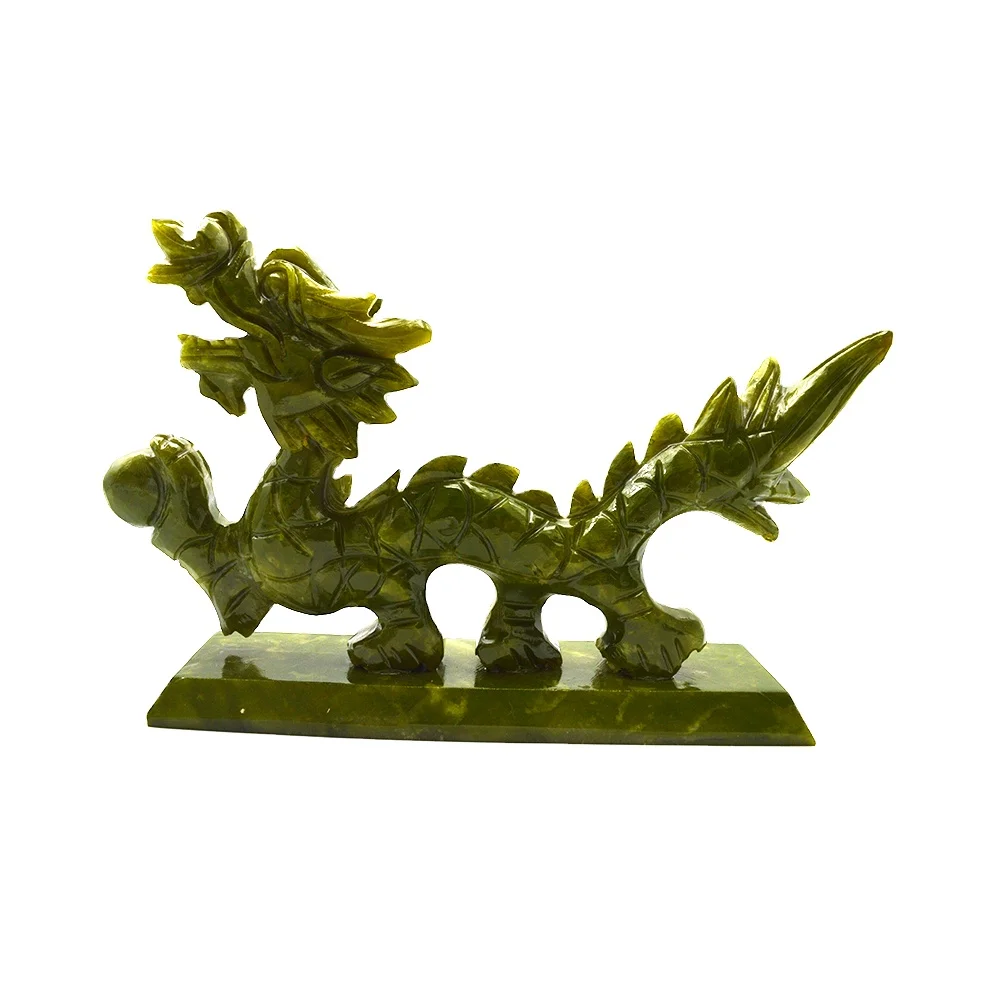Jade Chinese Dragon Statues - Symbolic Home Decor