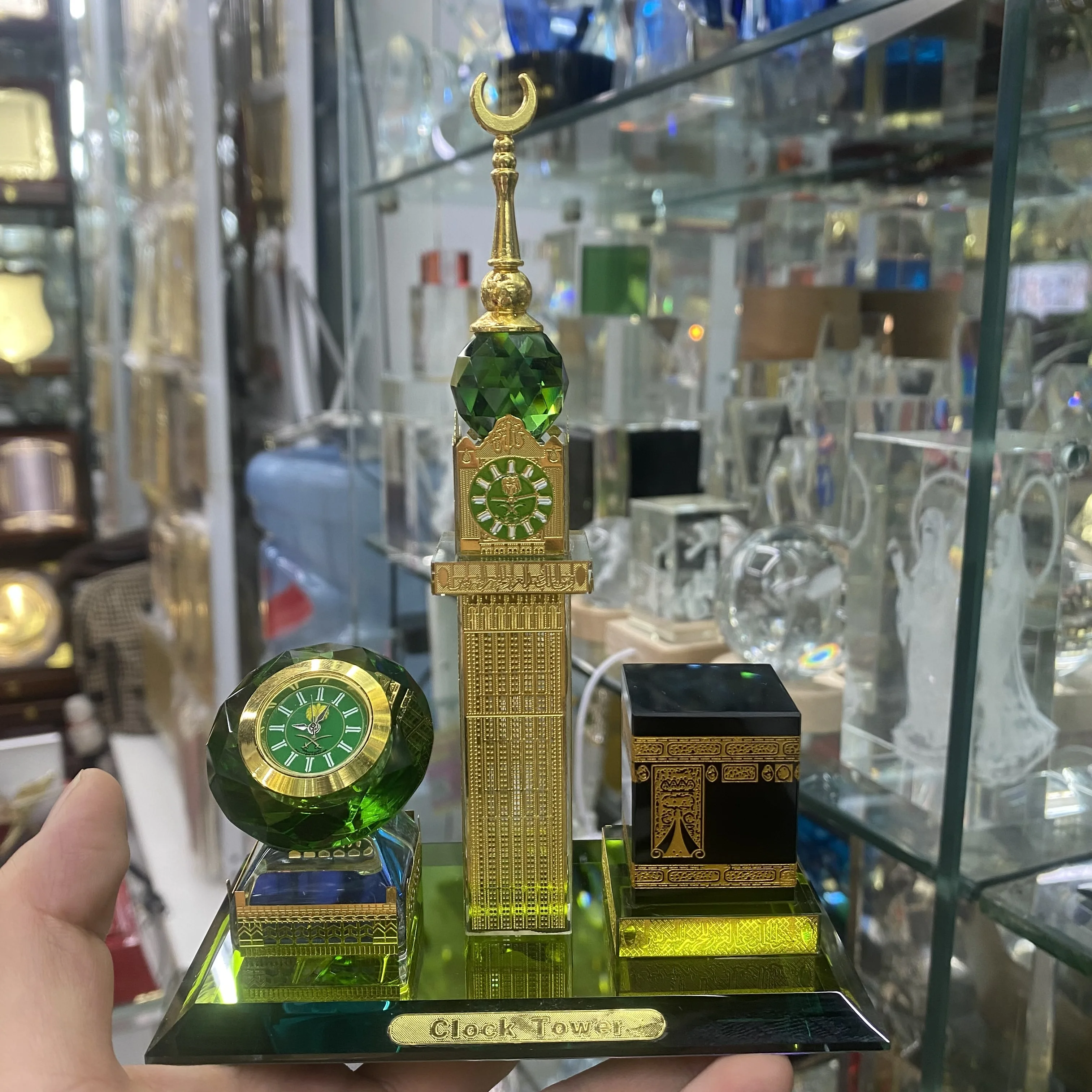 Islamic Gift Ware - KAABA Crystal Glass Ornament Souvenir