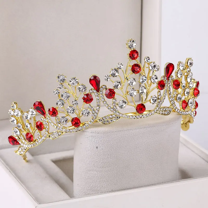 Golden Princess Bridal Crown Retro Baroque Crowns Women Headdress ...