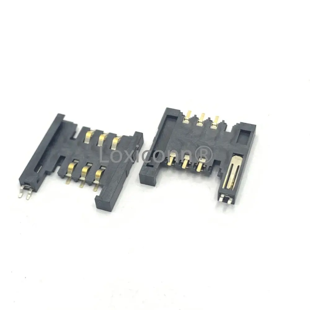 Smart Card Connector PCB Board Sim Card Adapter 6pin SMT Sim Card ...