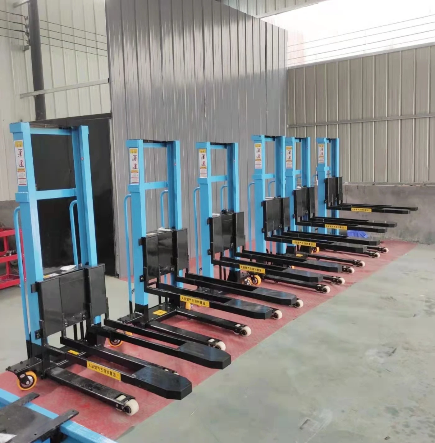 Manual Loading Forklift Self Load Electric Stacker 1ton Climbing ...