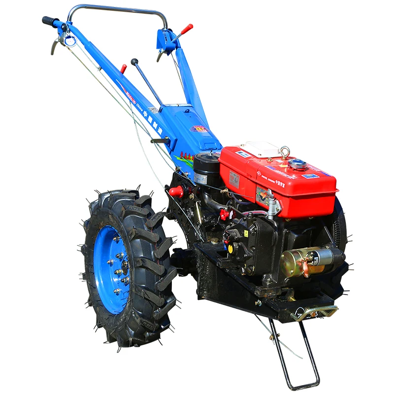 8HP Agricultural Two Wheeled Mini Walking Tractor with Diesel Engine
