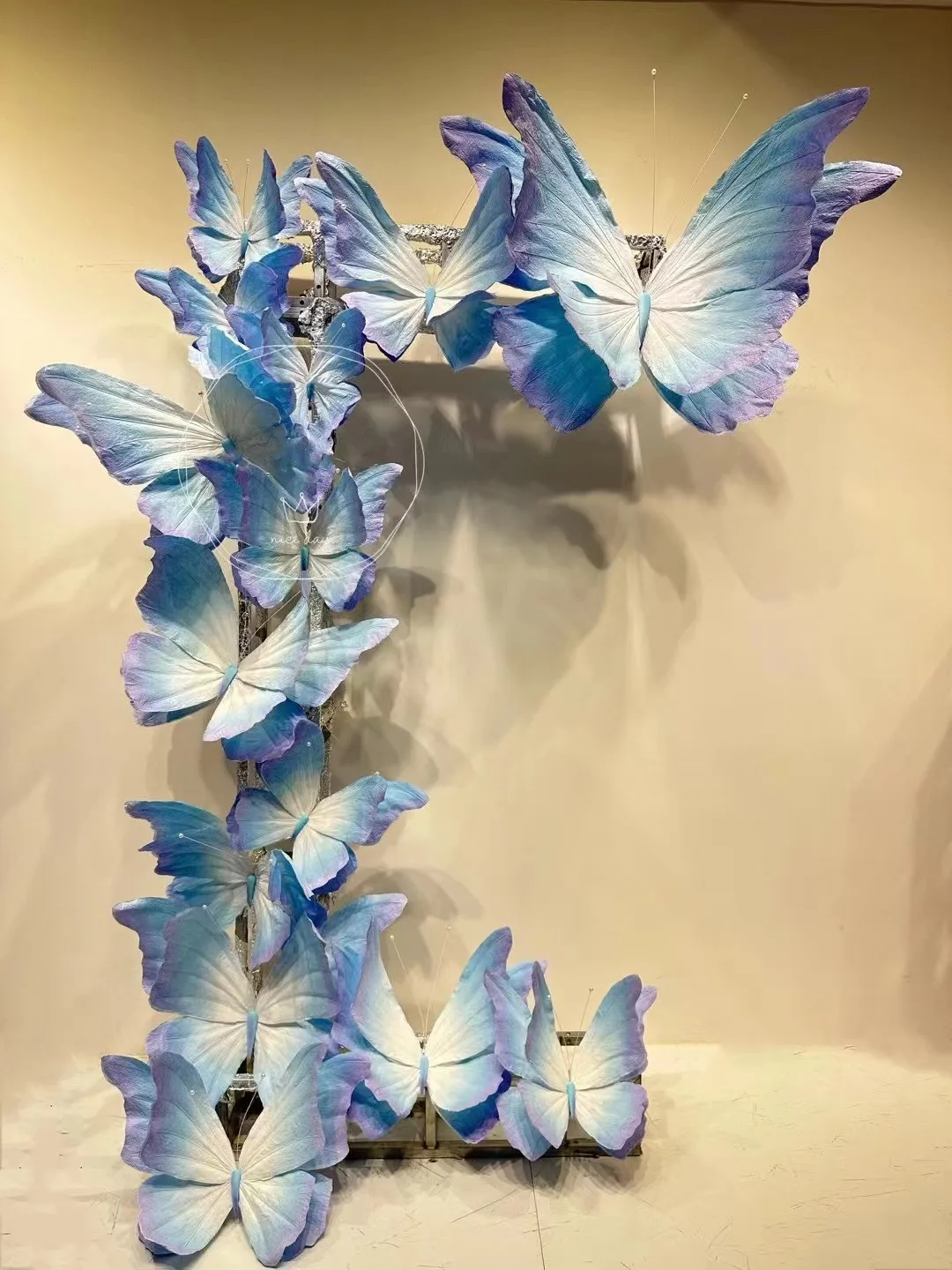 Q131 Handmade Paper Butterfly - Custom Giant Silk Prop