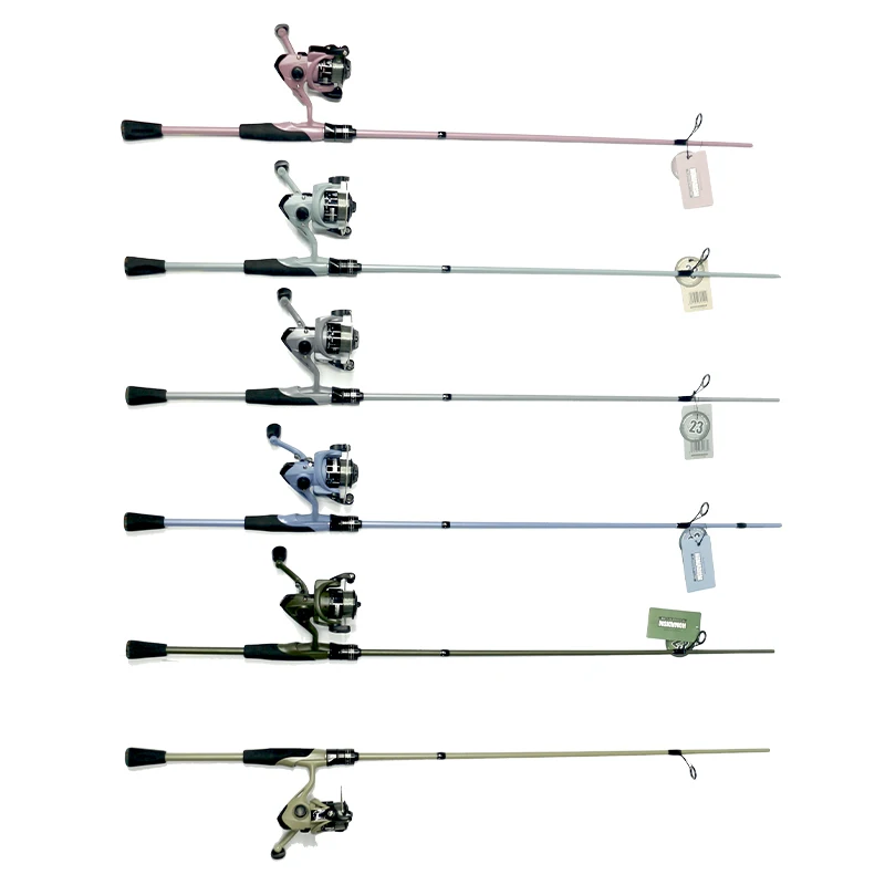 1.83m Two Section Frp Fishing Rod Combination Rotating Reel Fishing Bagging Short Stroke Stick ...