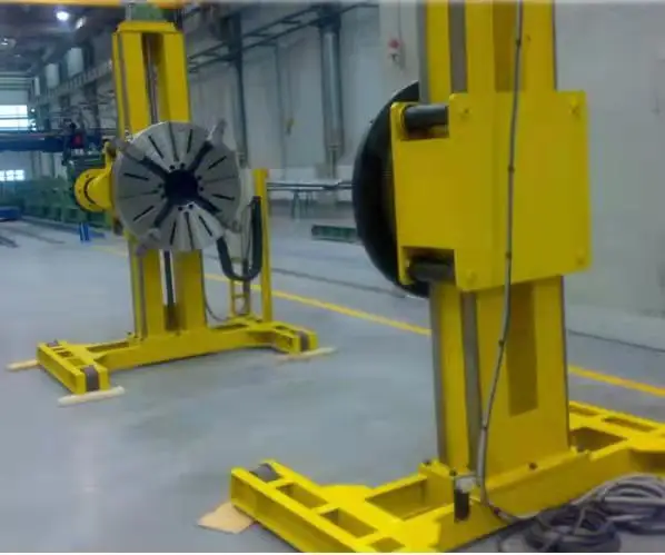 Double Column Welding Table Welding Positioner Turntable With Moving ...