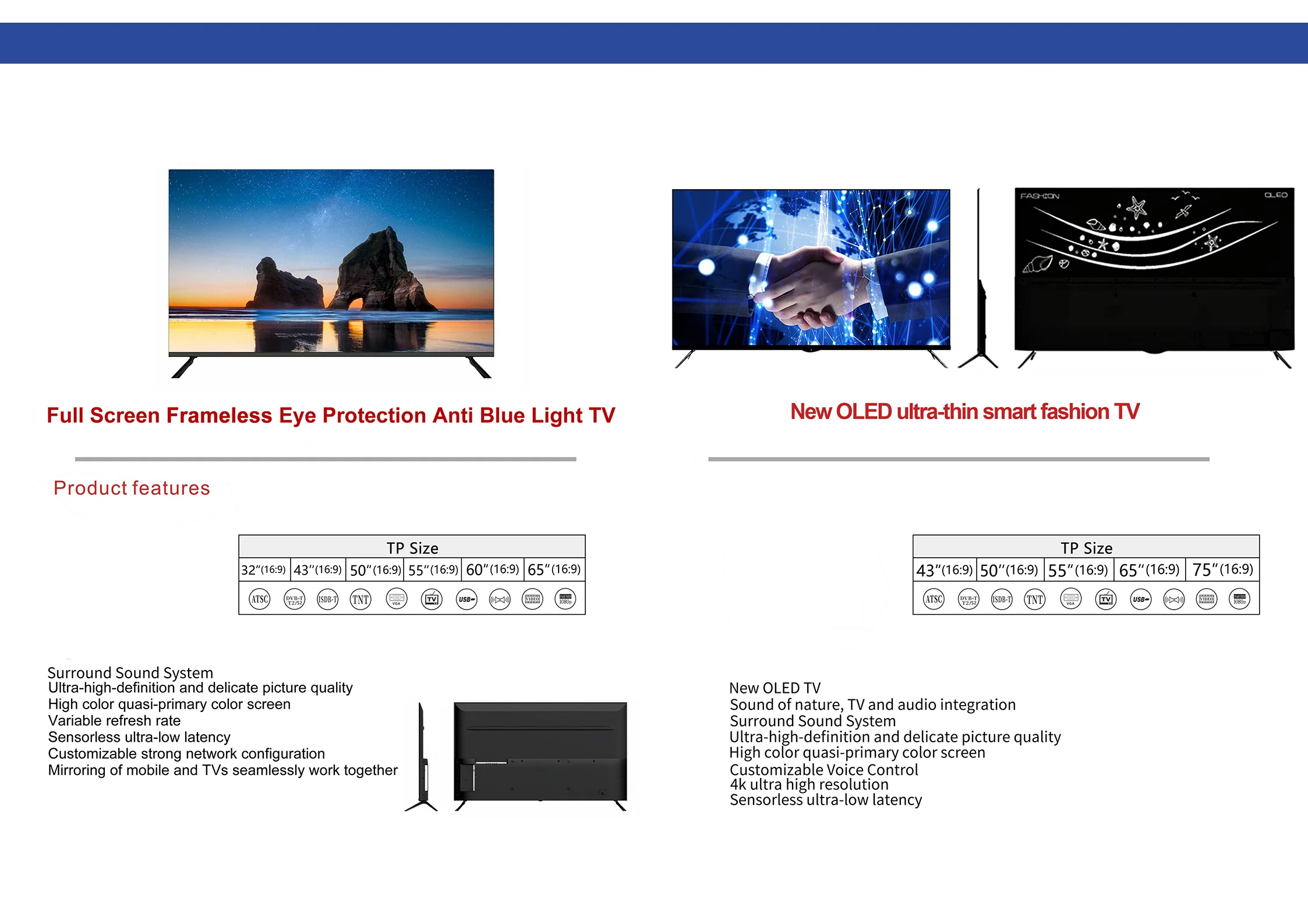Big Wide Screen Television Hd 4k Smart Internet Android 50 Inch 16:9 Tv ...