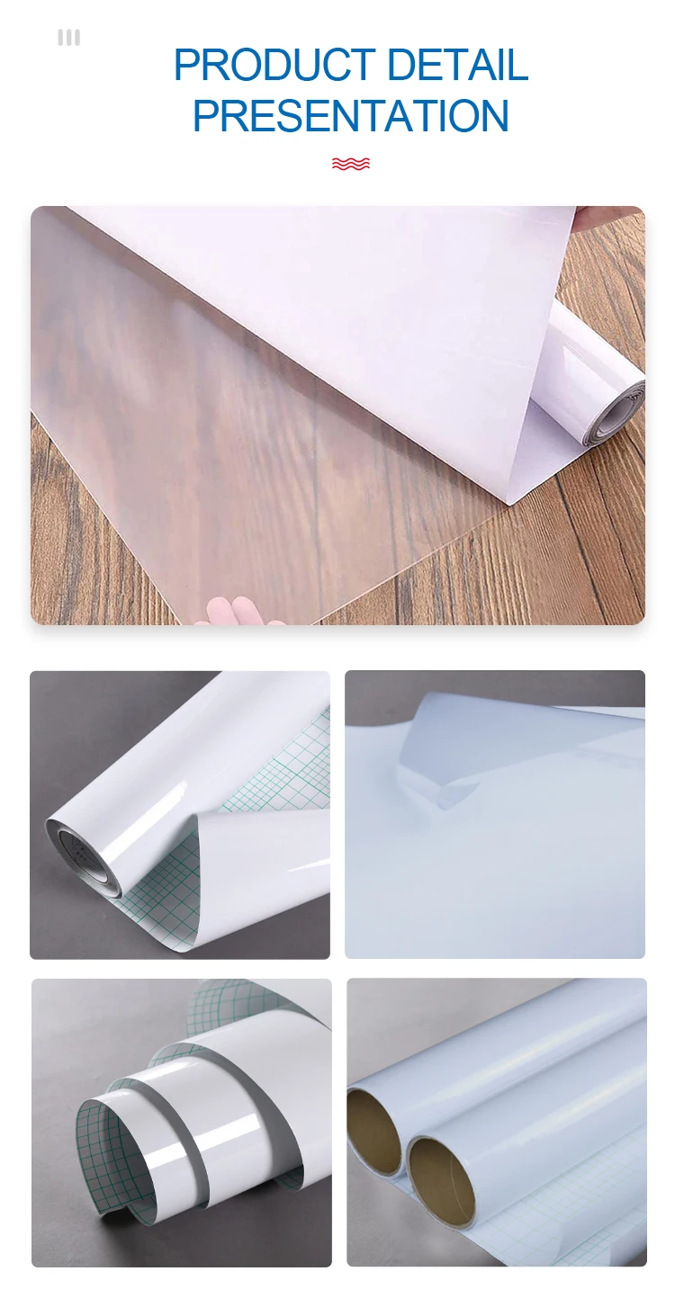 White Pvc Self-adhesive Sticker(self Adhesive Vinyl Pvc Film Warping ...