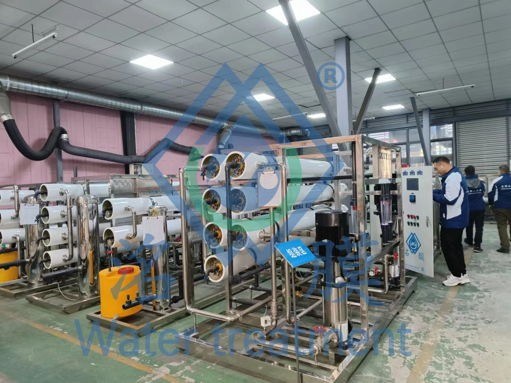 5m3/hr Osmosis Inversa 5000lph Purified Water Treatment Plant Ro System ...