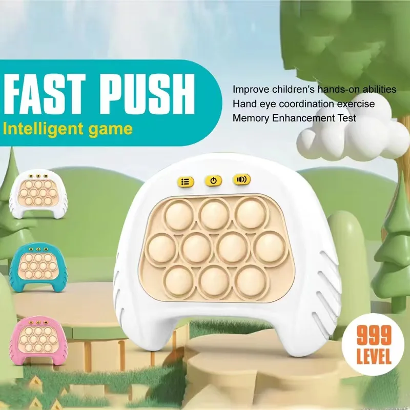 Hot Pop Toy Bubble Sensory Light Up Quick Pop Push Electronic Juguete ...