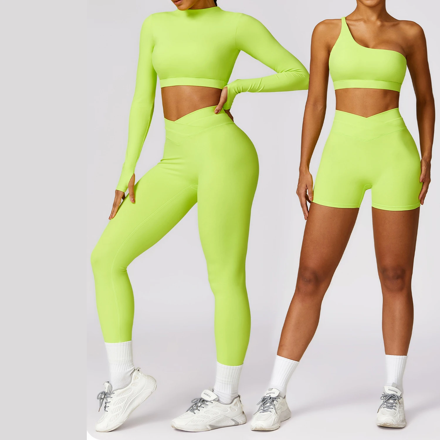 New Arrivals Women Workout Athletic Clothing 2 Pcs Yoga Sets Fitness ...