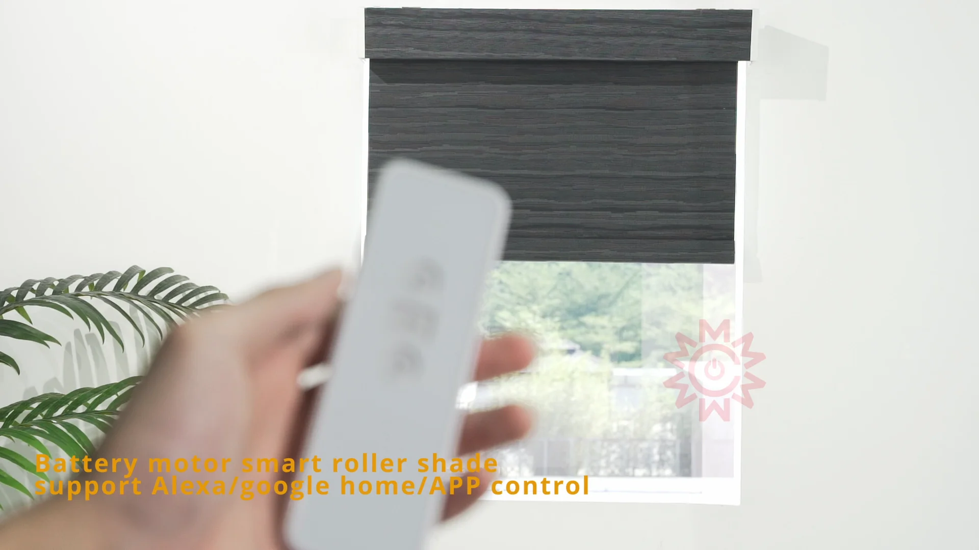 Motorized Smart Wifi Motorized Window Roller Blind Electric 57.25w 45 ...