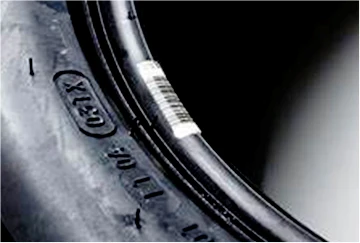 Vulcanized Tire Label - Durable, Customizable PVC Sticker