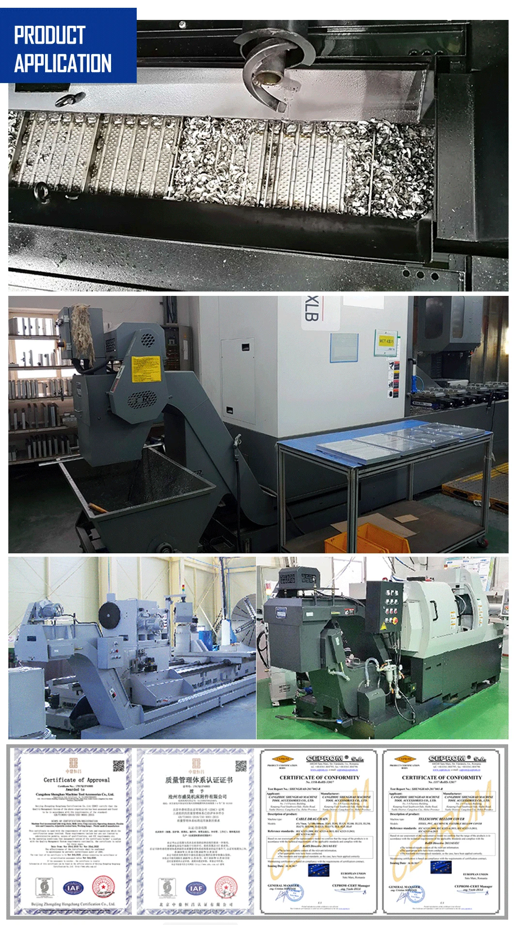 Cnc Machine Conveying And Collecting Block Iron And Aluminum Scrap ...