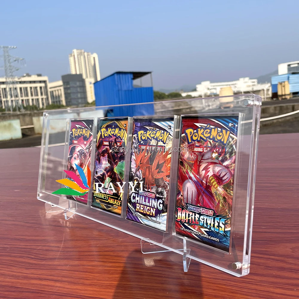 Acrylic 6 Slot Booster Pack Dispenser - RAY YI Custom Display