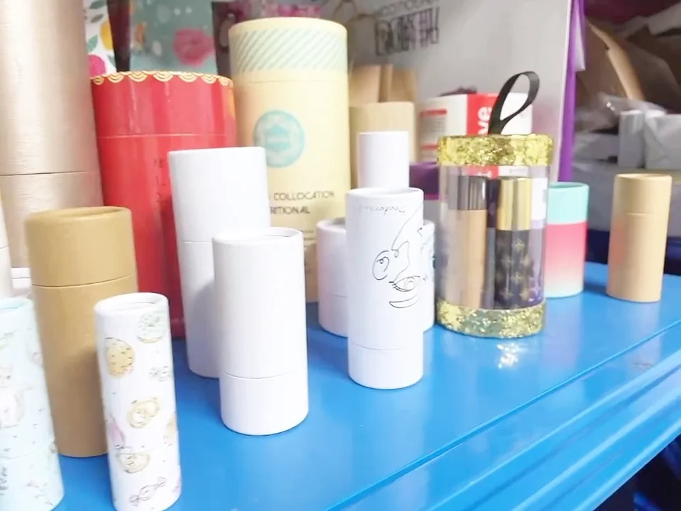 Biodegradable Cylinder Paper Tube Cosmetic Packaging Kraft Paper Core ...