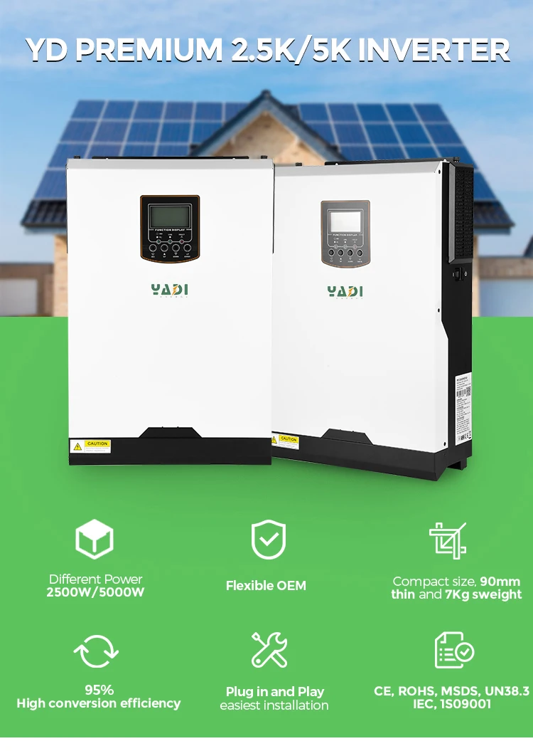 Yadi Axpert Vm Ii Premium 2.5k/5k Solar Inverter - Buy 5kw Battery ...