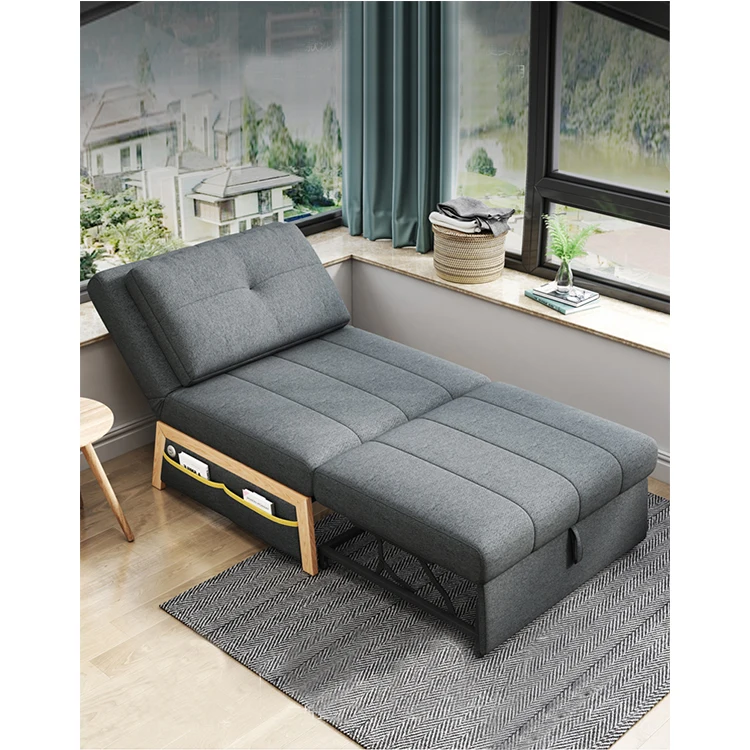 Modern Sofa Cum Bed 1 Seater Living Room Furniture Sofas Beds Adjustable Foldable Functional Single Sofa Bed Alibaba